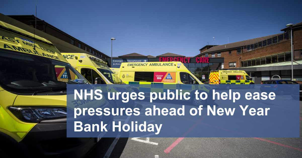 ‘There are things everyone can do to help’ – health bosses urge public ...