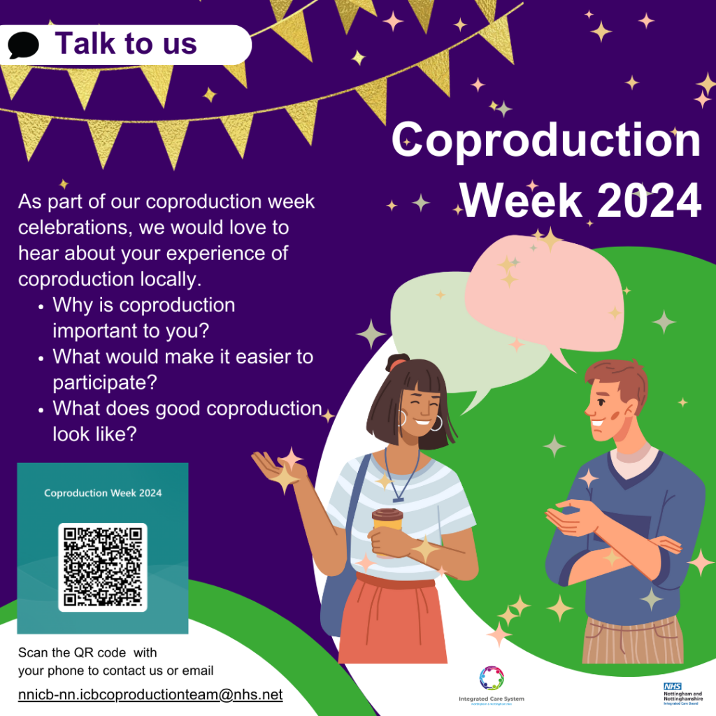 Coproduction - NHS Nottingham and Nottinghamshire ICB